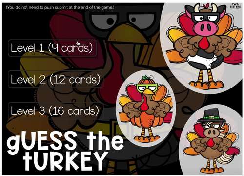Thanksgiving Speech Therapy Turkey Boom Cards™ Guessing Game | TPT