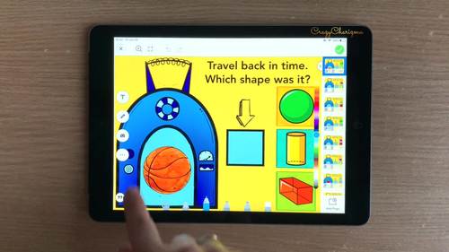 3D Shapes Game Assessment Math Games Kindergarten Seesaw Activities