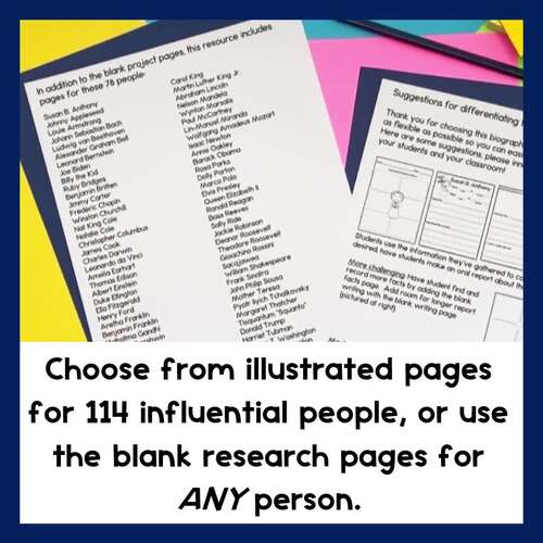 Black History Month Biography Research Project Womens History Month ...