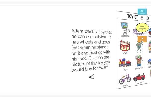 Boom Cards Shopping for Inferences Interactive Activity by The Speech Zone