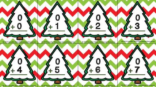 Christmas Addition Flashcards by Jennifer Olson Educational Resources