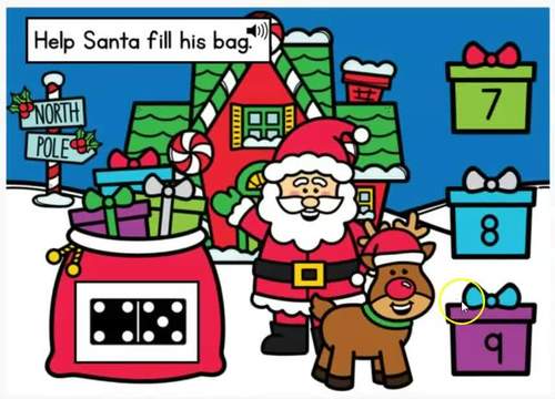 Boom Cards™ Christmas Number Sense by Leigh's Library | TPT