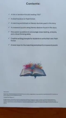 Complete high school level ELA lesson on Jamaica Kincaid's "Girl" by ...