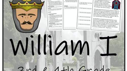 William the Conqueror Close Reading Comprehension Activity | 3rd & 4th ...