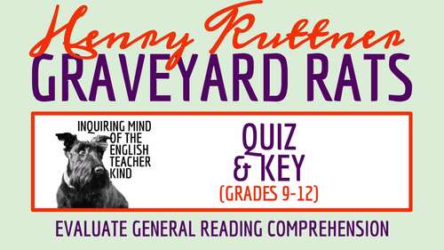"The Graveyard Rats" Quiz | Halloween Stories with Comprehension Questions