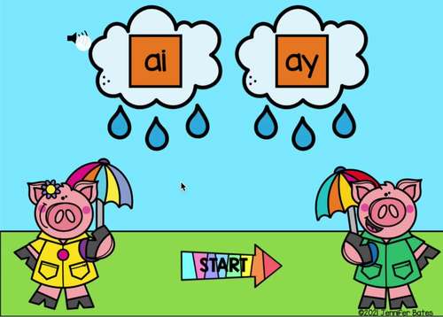 ay ai Read & Match Boom Cards by Jennifer Bates | TPT