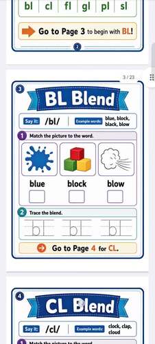 Initial L Blends Matching Game Beginning BL CL GL PL FL SL Word Sort ...
