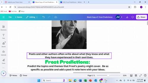 Robert Frost Poetry hands-on activity Pasture Road Not Taken Stopping ...