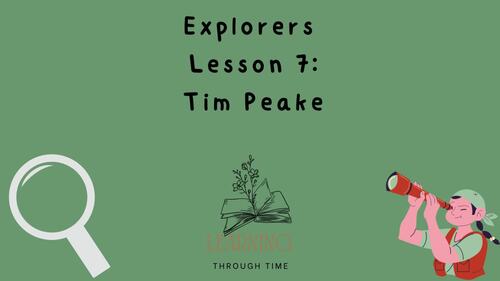 Elementary Social Studies History: Important Explorers - Tim Peake Lesson