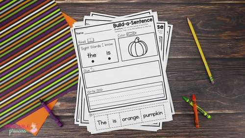 October Writing Centers for Kindergarten Fall, Fire Safety, and ...