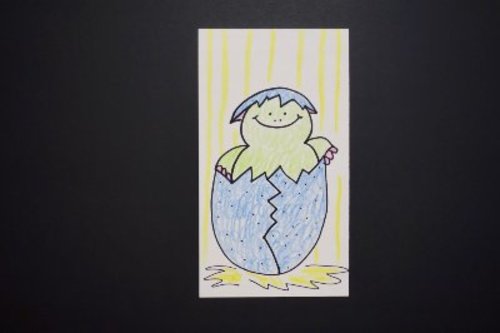 how to draw a baby dinosaur in an egg