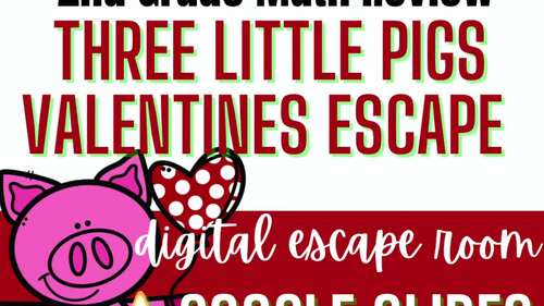 Valentine's Digital Escape Room, 2nd-Grade Math Review: Measurements ...