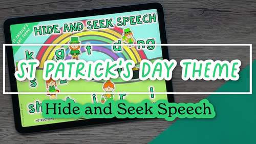 Hide & Seek Speech - Articulation Game - St Patrick's Theme - PPT ...