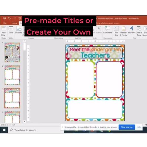 Meet the Teacher Template EDITABLE Welcome Letter Bitmoji | TpT
