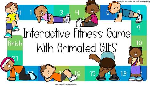 Interactive Fitness Powerpoint Game- Have fun, and get fit | TPT