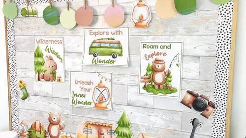 Camping Themed Classroom Decor Bundle, Room Transformation, Posters ...