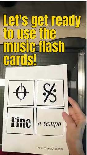 Music Note Flashcards and Vocabulary Treble Tree Music by Treble Tree Music