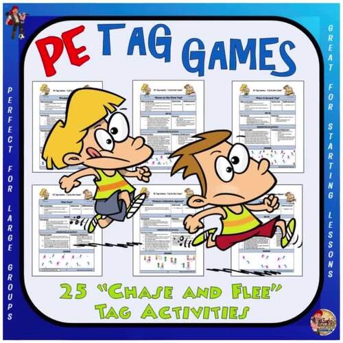 PE Warm Ups -25 Tag Games & Activities for Elementary Physical ...