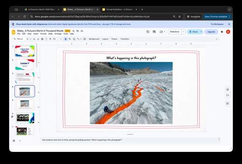 Photography Lesson Slides | Visual Arts | A Picture’s Worth 1000 Words