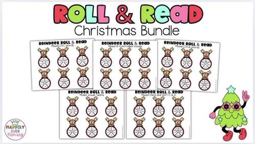 Christmas Roll and Read Fluency Practice Games Bundle | TPT