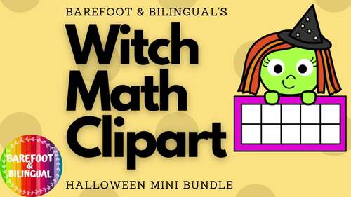 Halloween Math Clipart | Witch Math Set | Math Manipulatives | TPT