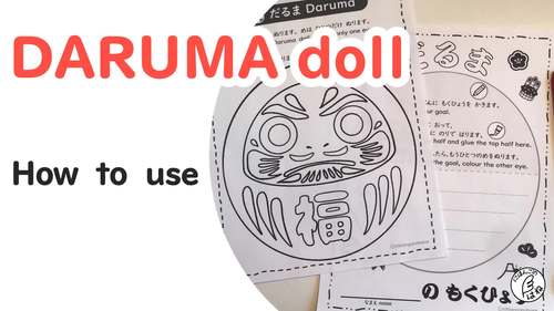 DARUMA Goal Setting Doll - Japanese New Year Activity and Reading Passages