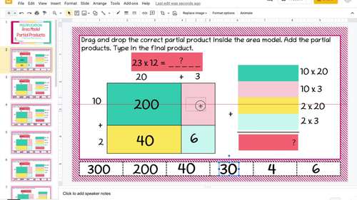 Area Model and Partial Product Multiplication Bundle Digital Resource
