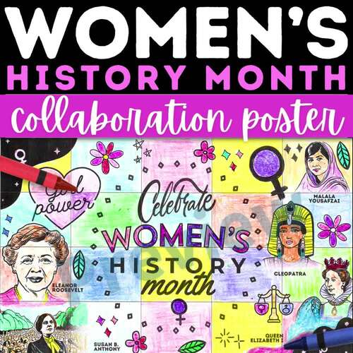 Women's History Month Collaboration Poster | Famous Women Bulletin ...