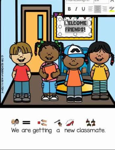 New Classmate Social Story by The Alternative Way to Pre-K | TpT