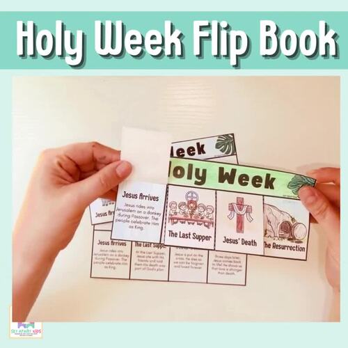 Holy Week Bible Craft | Palm Sunday and Easter Sunday School Activity