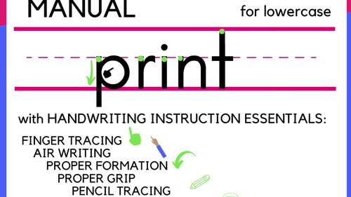 7 Steps to Handwriting: Lowercase Print by Out of the Toolbox | TpT