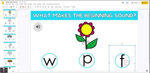 Beginning Sounds Digital Game by Wendy Smith | TPT