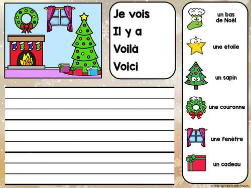 French Christmas Writing Activities | Les activités d'écriture de Noël