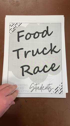 Easy-Food-Science-Activity Food Truck Race by Growing and Cultivating ...
