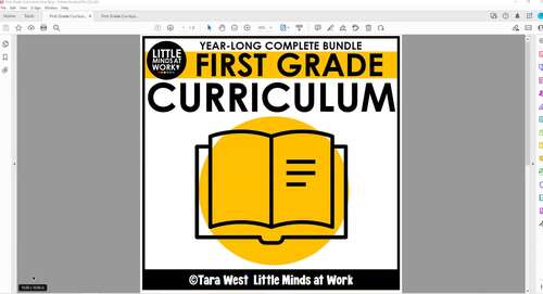 Little Minds at Work® First Grade Curriculum YEAR-LONG BUNDLE | TPT