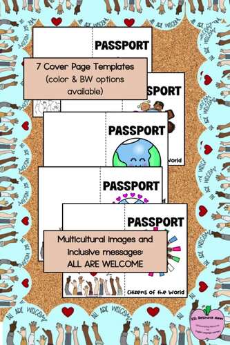 ESL All About Me Back to School First Day Newcomer Activities Passports ...