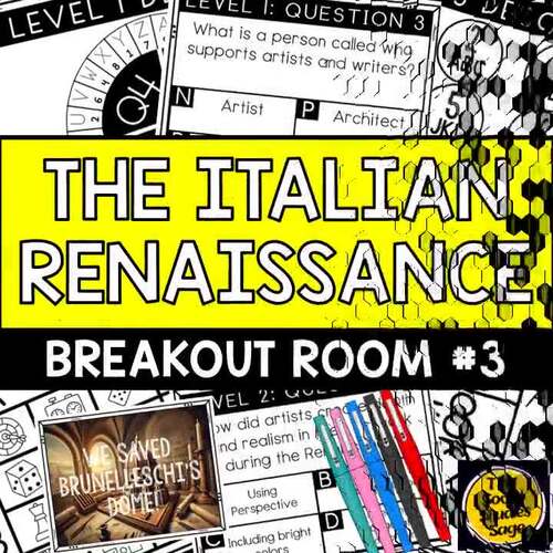 Italian Renaissance Reading Comprehension Breakout Room Activity