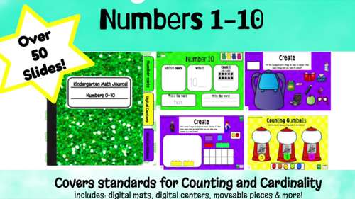 Kindergarten Math Digital Notebook: Numbers 0-10 Powerpoint | TPT