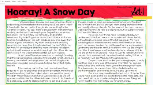 Winter & Christmas Paired Passages - w/ Digital Paired Passages Google ...