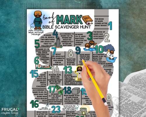 Gospel of Mark Bible Scavenger Hunt, The Life & Ministry of Jesus New ...