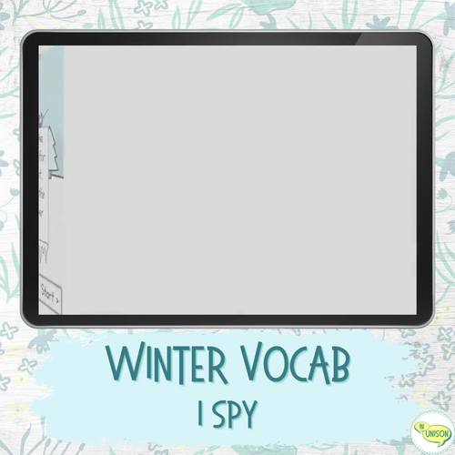 Flashlight Search I Spy Winter Vocabulary Boom Cards™ | TPT