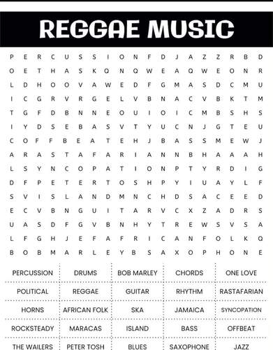 Music Class Word Search+Word Find Puzzles - Early Finishers, Easy ...