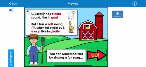 Soft G or Hard G Boom Cards by Step by Step Literacy | TpT