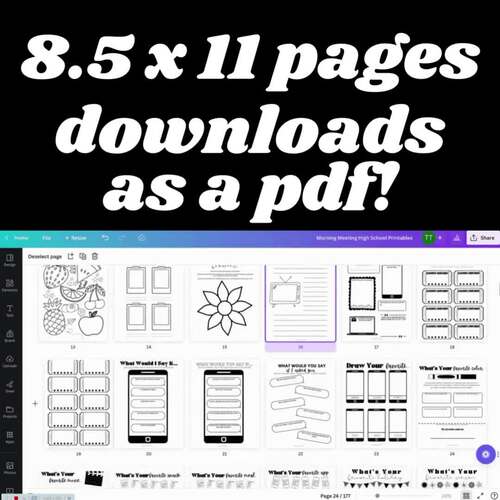 Morning Meeting Upper Elementary Printables | Building Relationships ...