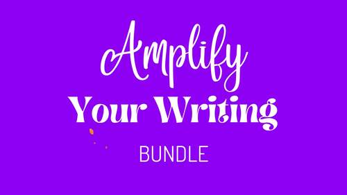 Descriptive Writing Activities BUNDLE Sentence Structure, Voice, and ...