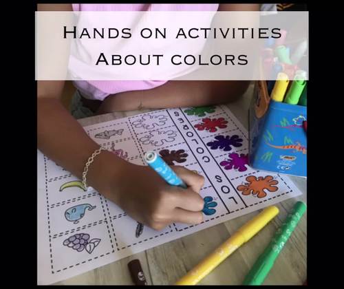 Colors interactive notebook and worksheets | Color identification ...