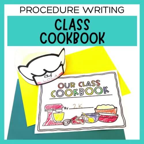 Class Cookbook | Class Recipe Book Writing Activity | End of Year Project