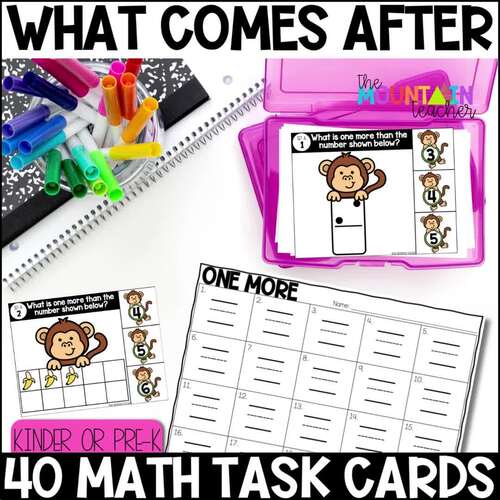 One More Sequencing up to 10 Activities - Kindergarten Math Centers ...