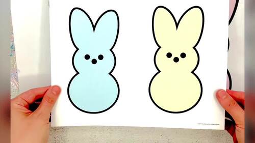 Pastel Peeps Templates for Easter Crafts | 6 Sizes | Spring Crafts ...