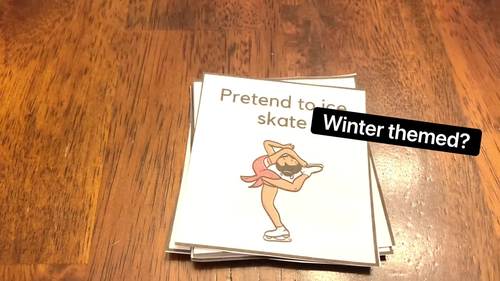 PE Winter Movement Flashcard Freebie by Homestead PhysEd | TPT